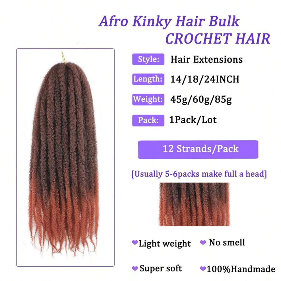 Marley Twist Braiding Hair 14/18/24 Inch Marley Twist Hair Long Cuban ...