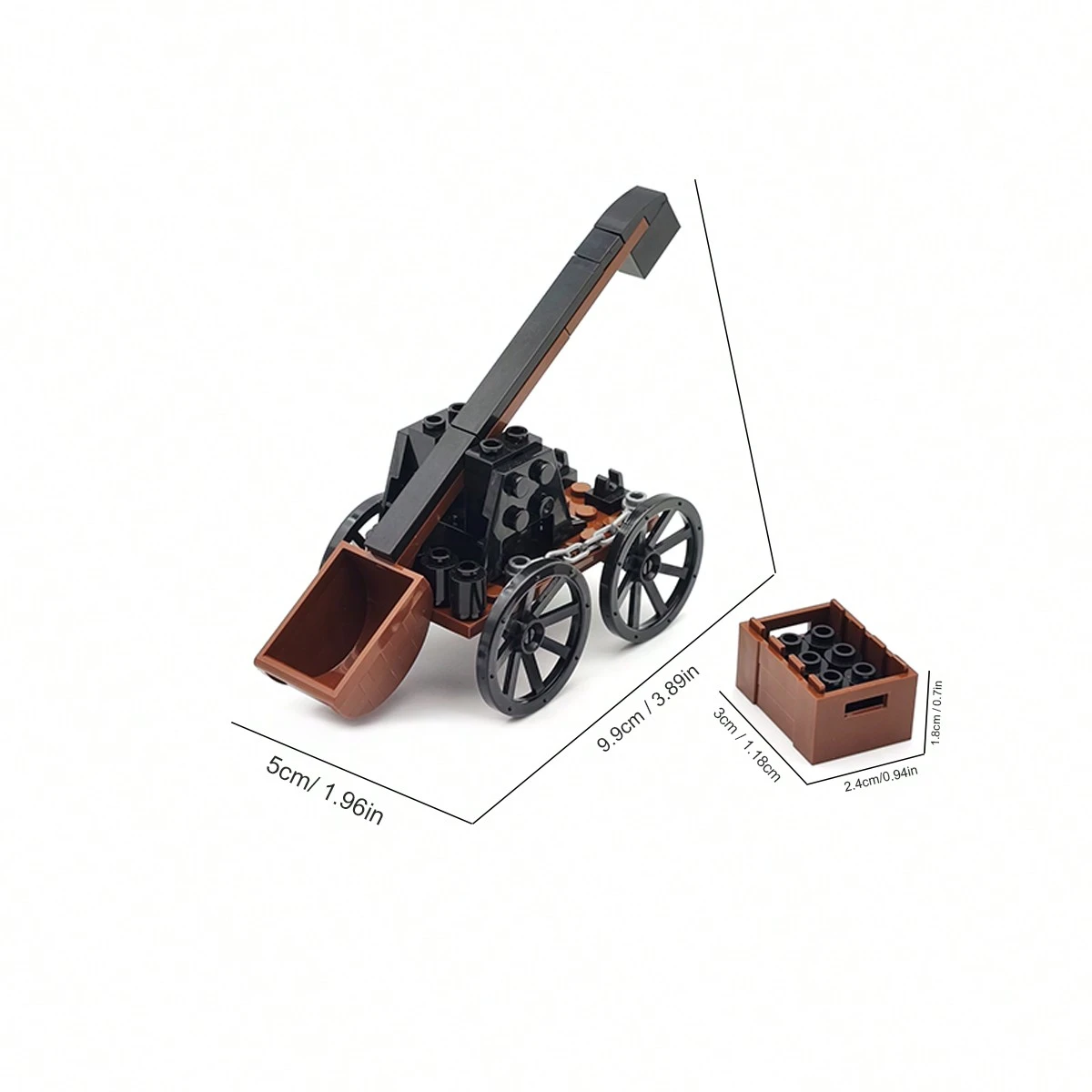 MOC Medieval Ancient Weapon Building Blocks Set Trebuchet Catapult ...