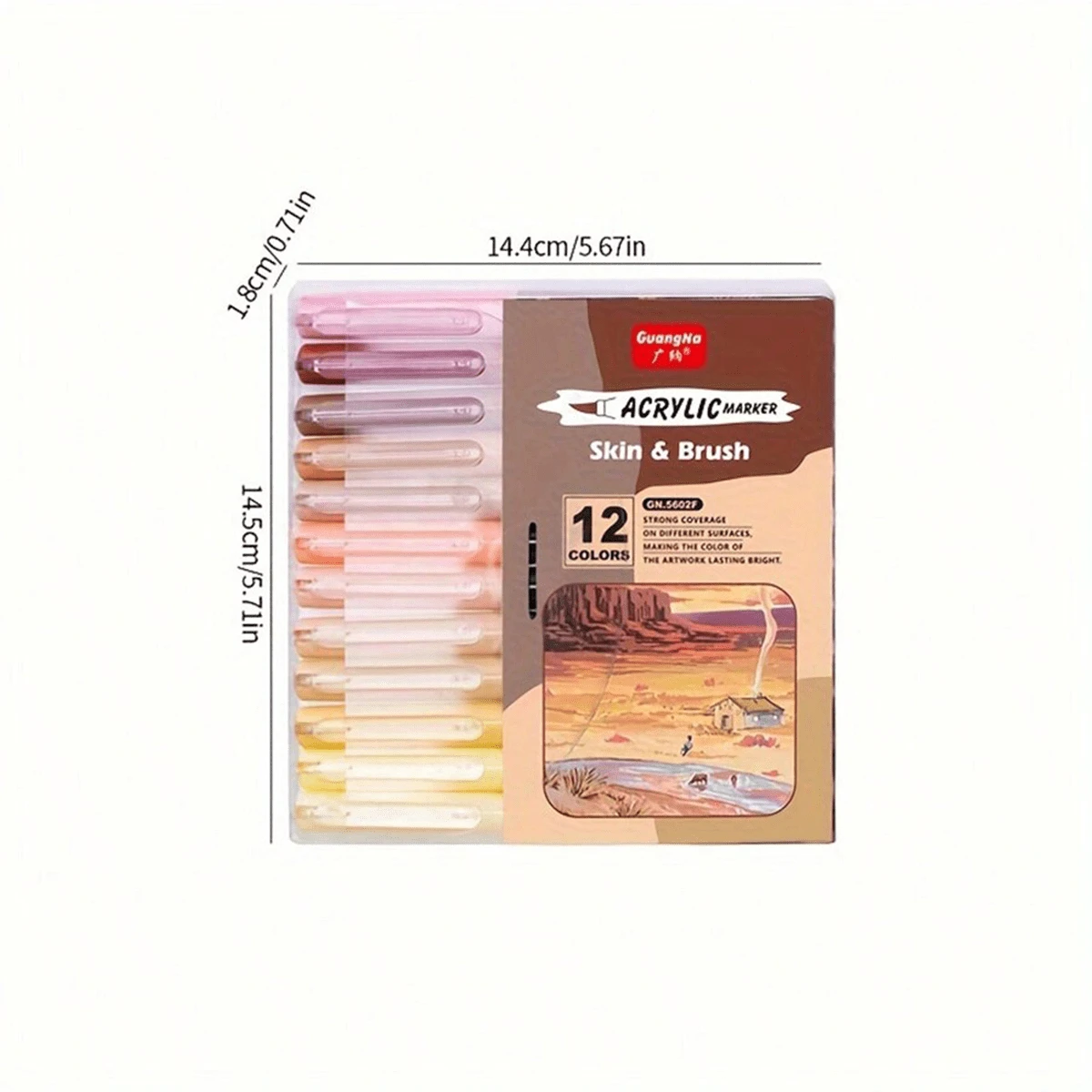 GuangNa A Set Of Color Acrylic Paint Pens, Water-Based Art Markers With ...