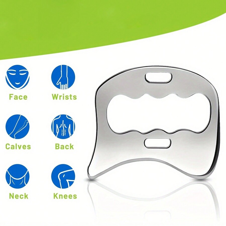2-In-1 Stainless Steel Gua Sha Muscle Scraper Tool, Myofascial Scraping ...