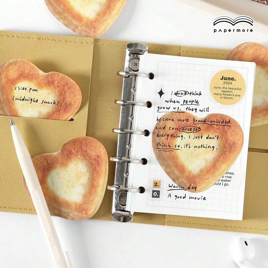 1pc PaperMore Bakery Series Sticky Notes, 30 Sheets Of Bread Toast ...