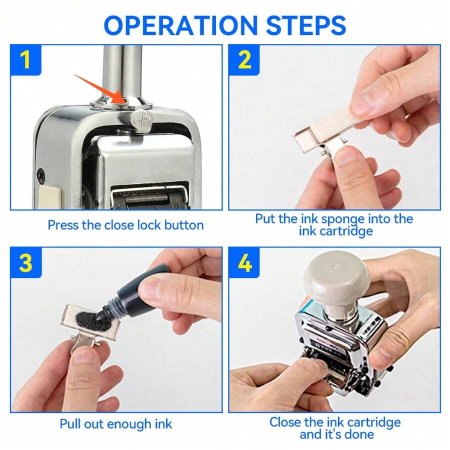 OUR ADVENTURE BOOK A 7-Digit Automatic Numbering Machine, Manual Single-Line Coder, Financial ...