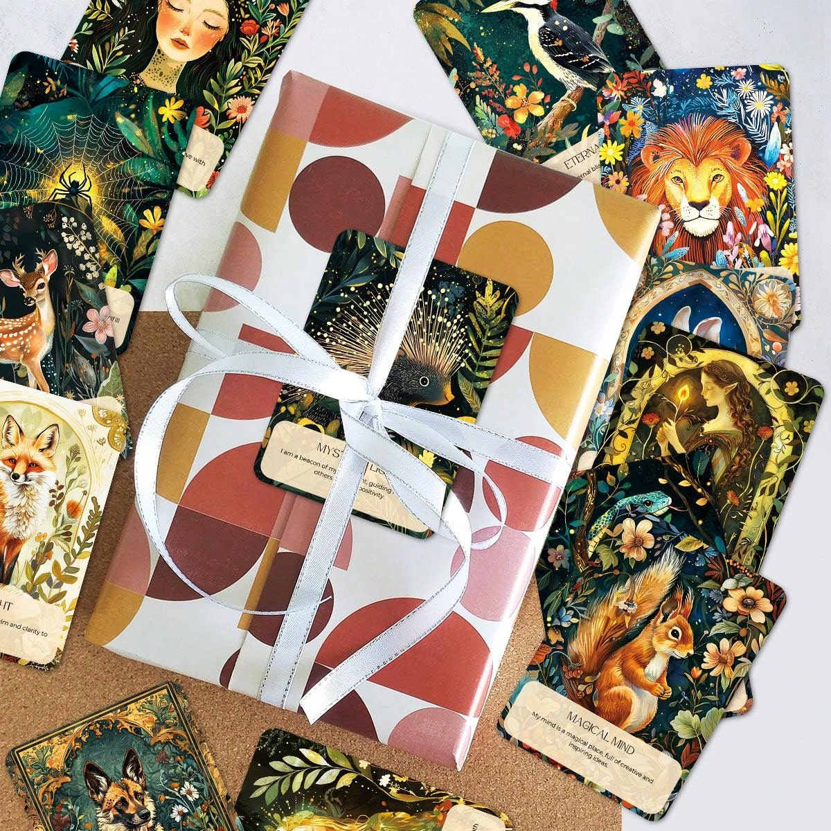 50pcs Magical Forest Animal Encouragement Cards, Positive Cards For ...