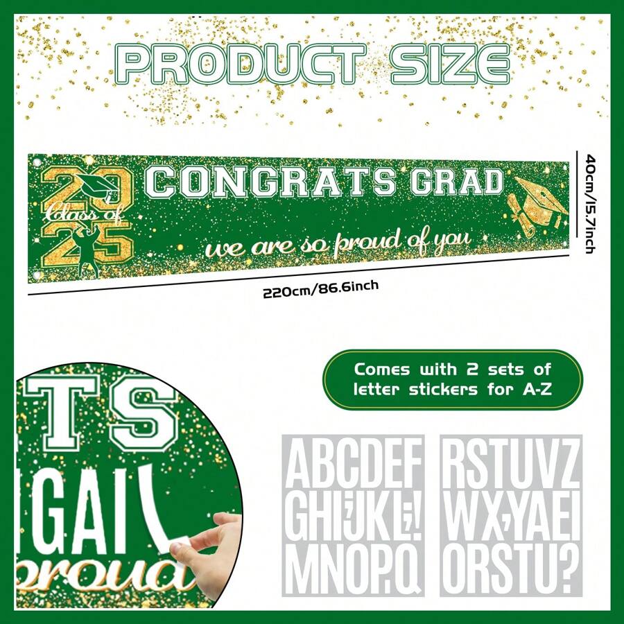 Graduation Party Decorations Customized Congrats Grad Banner Class Of ...