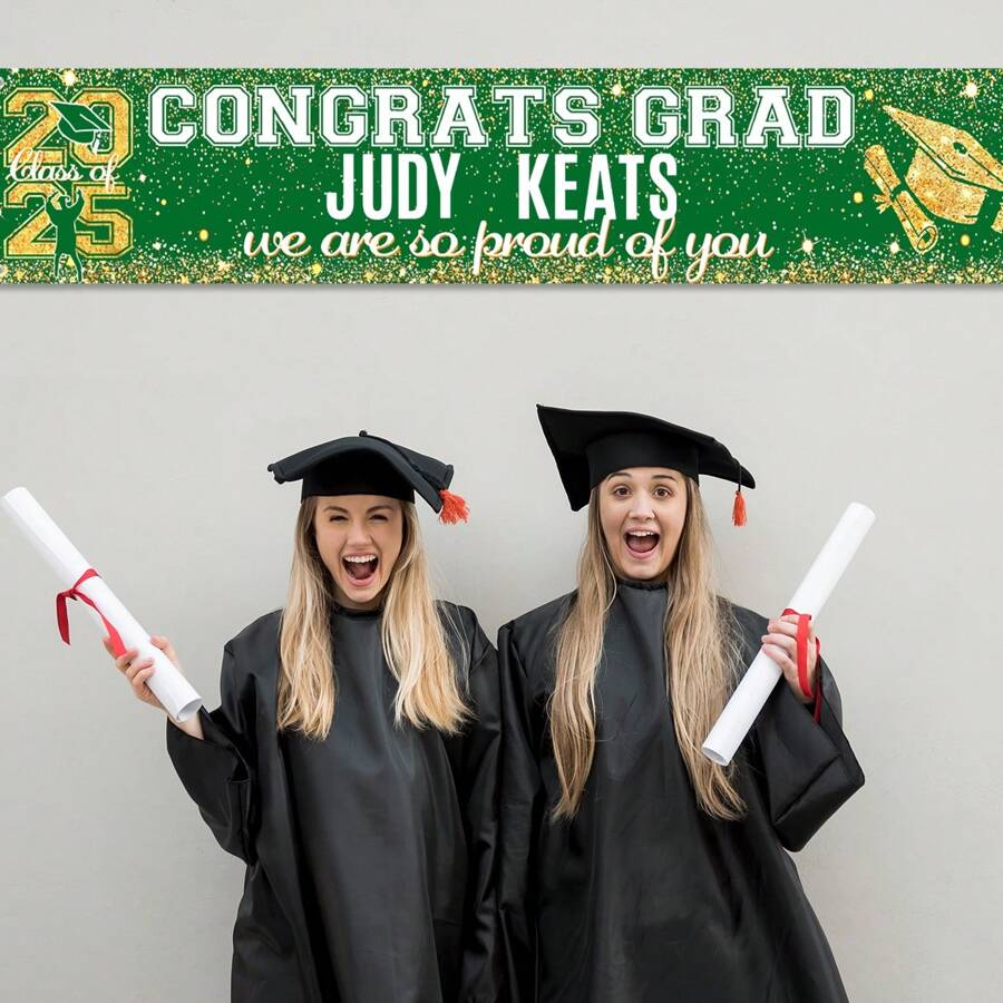 Graduation Party Decorations Customized Congrats Grad Banner Class Of ...