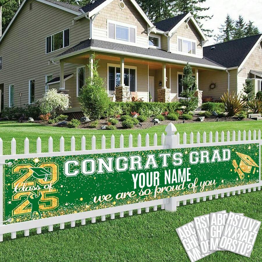 Graduation Party Decorations Customized Congrats Grad Banner Class Of ...