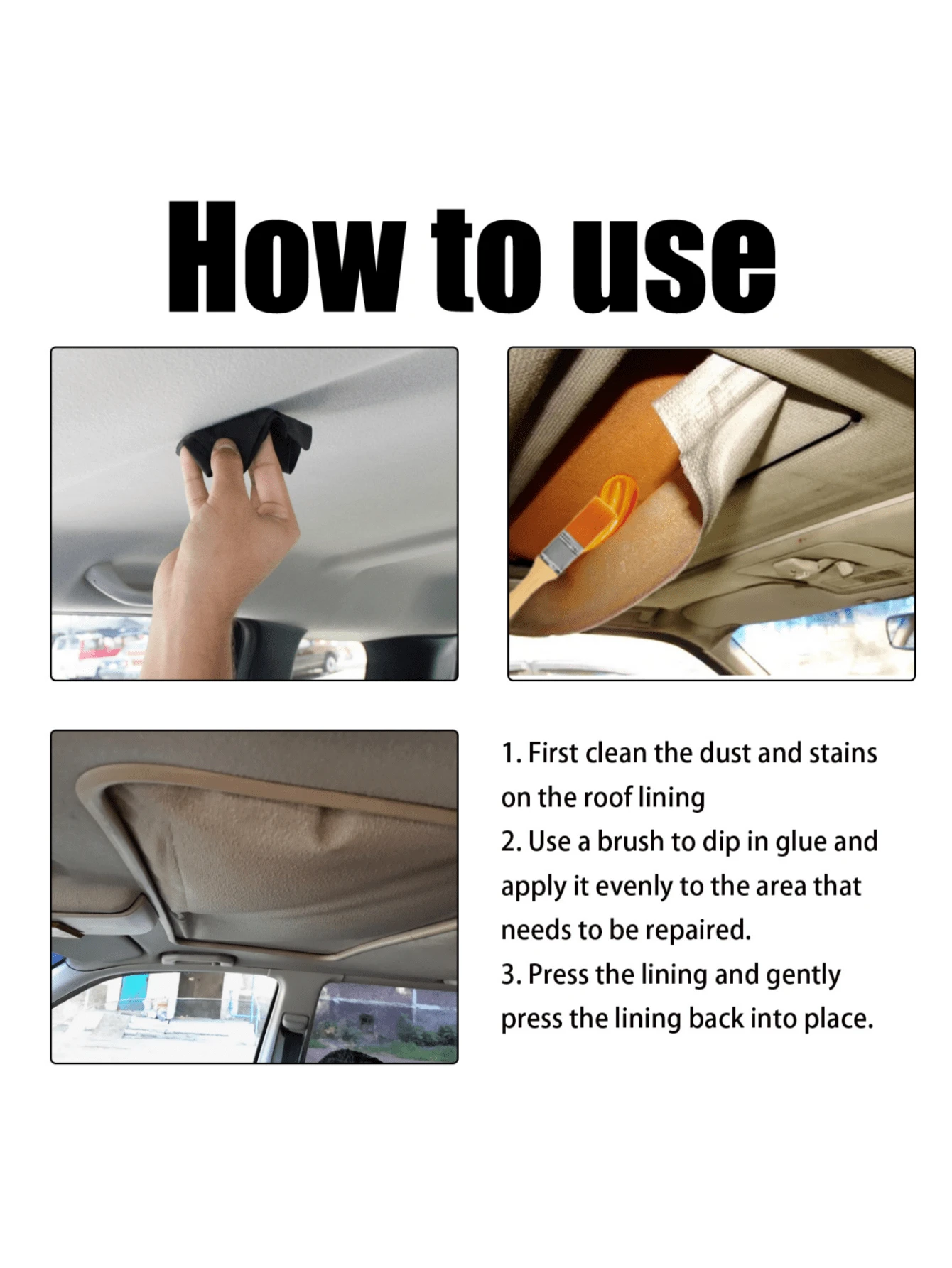 Adesivo per la cura del rivestimento del tetto dell'auto (modelli nuovi ...