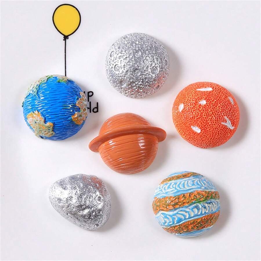 6pcs Aerospace Space Planet Fridge Magnets, Decorative Magnetic ...