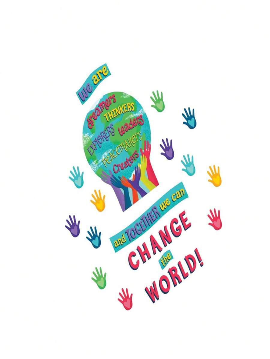 Carson Dellosa CD-110488 Together We Can Change World Bulletin Board ...