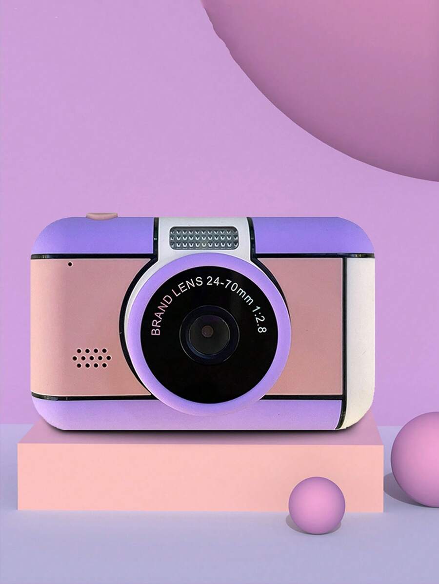 Mini HD Camera Purple 2.4-Inch 9600w Pixel Dual Camera Digital Camera ...