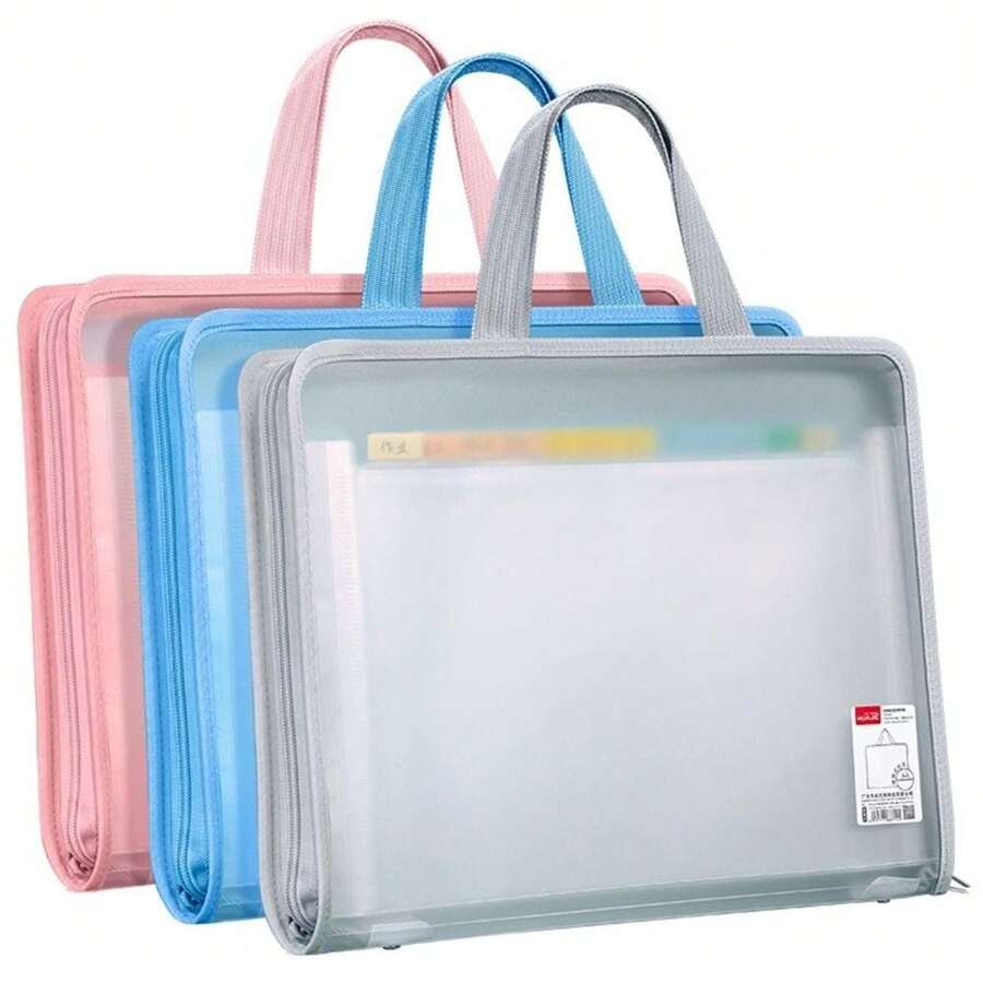 13 Layer Portable Expanding File Folder Expandable Accordion File Organizer With Zipper Closure