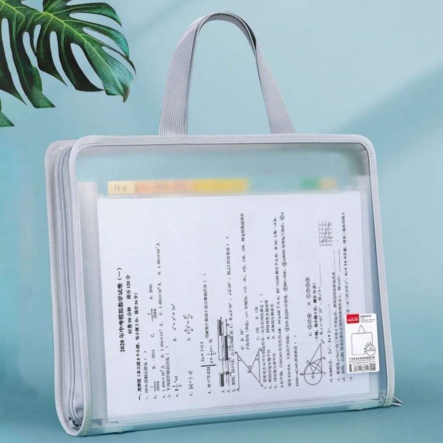 13 Layer Portable Expanding File Folder Expandable Accordion File Organizer With Zipper Closure