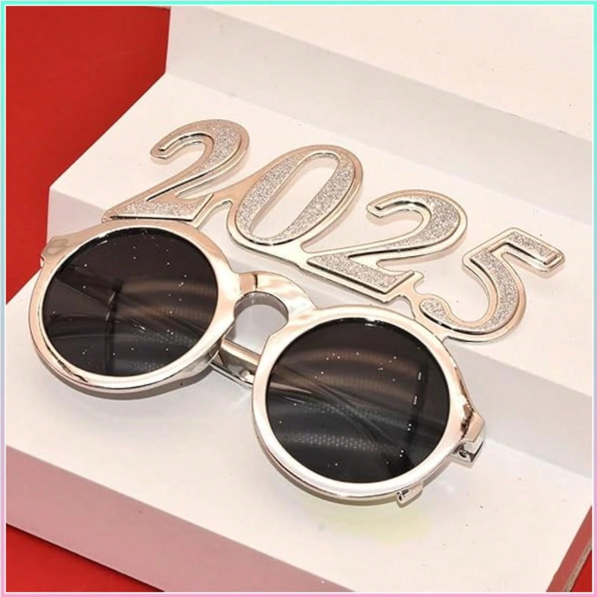 Occhiali da modellazione digitale 2025, occhiali da festa per il Capodanno, ideali per foto con ...