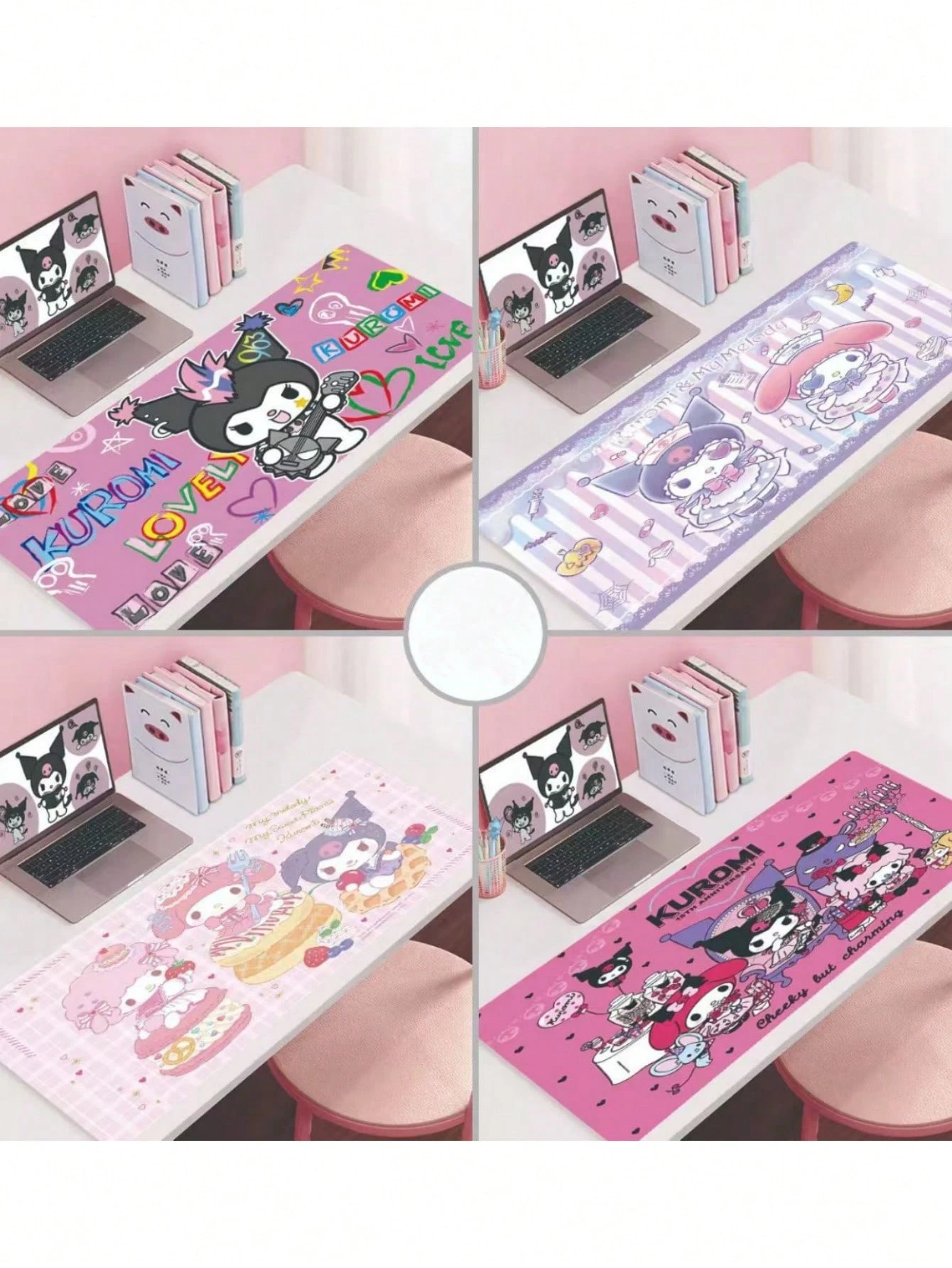 Sanrio New Cartoon Sanrio Kuromi My Melody Hello Kitty Oversized Mouse ...