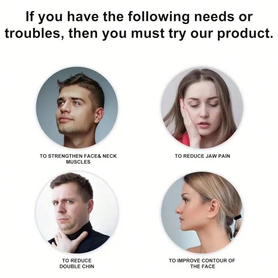 Facial Exercise Tool, Jawline Contour Device, Jaw Muscle Trainer To ...