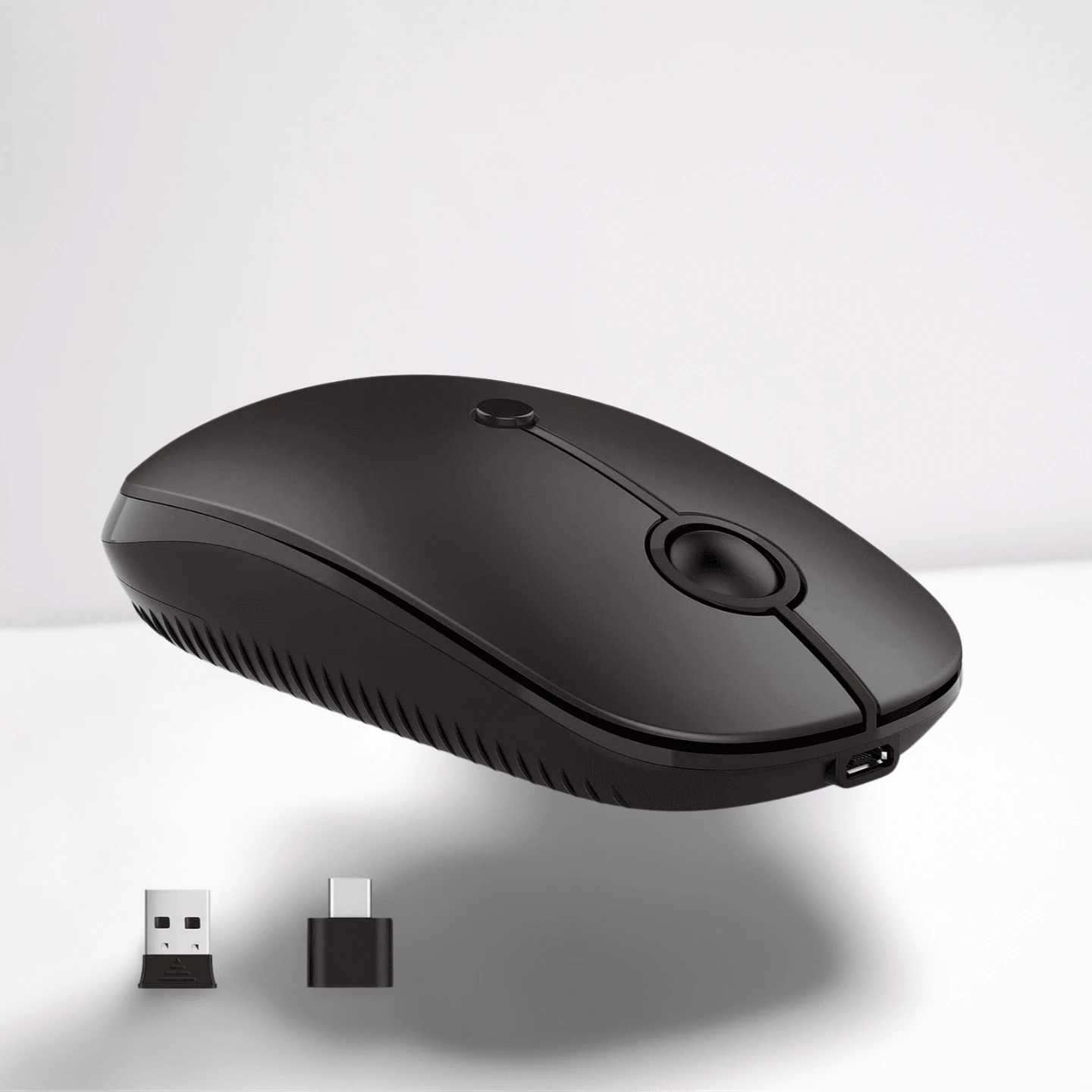 USB C Rechargeable Type C Wireless Mouse Dual Mode With Quiet Operation ...