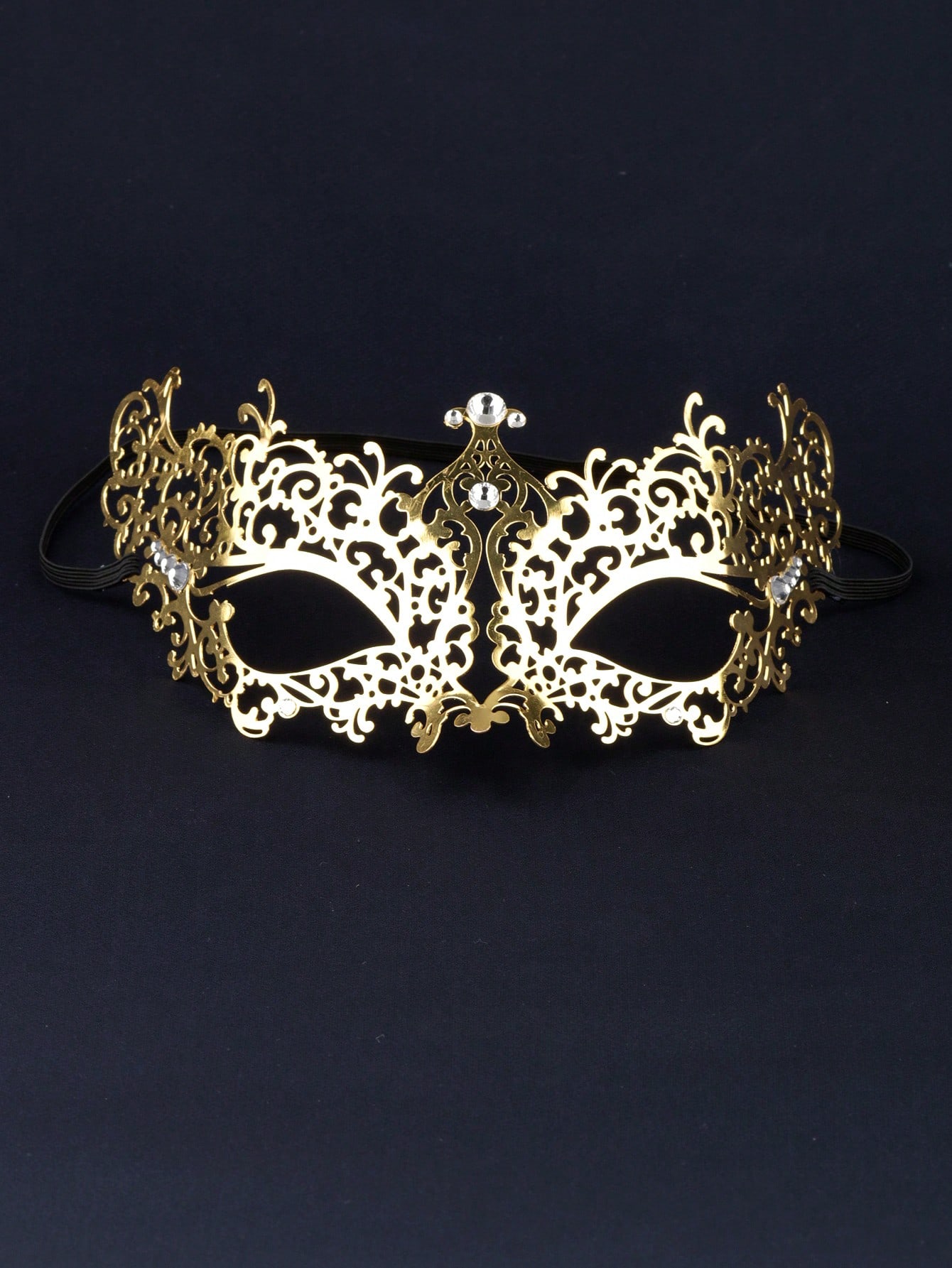 Angel-Themed Venetian Metal Diamond Face Mask - Iron Half Mask Suitable ...
