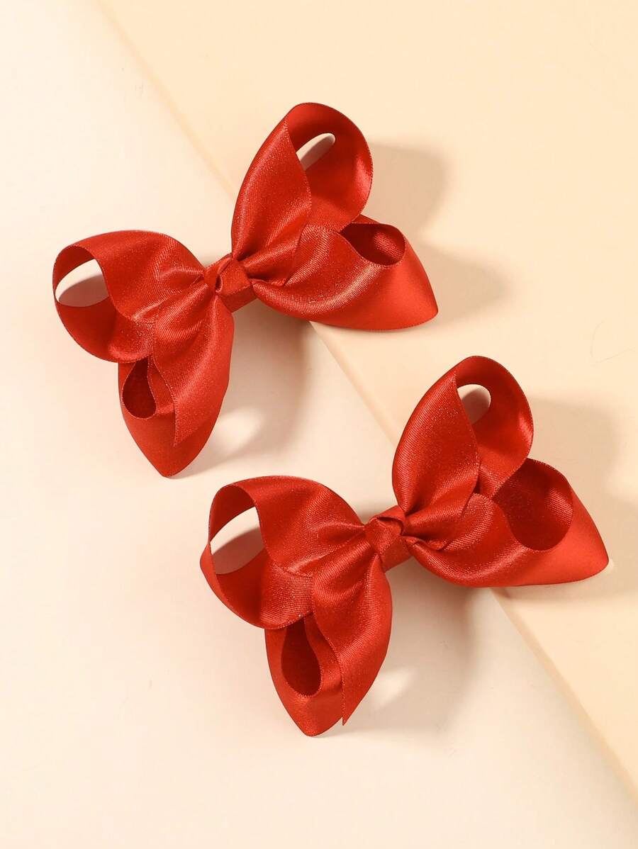 bilicaca 2pcs Set Glitter Bubble Flower Design Hair Clips With Bow For ...