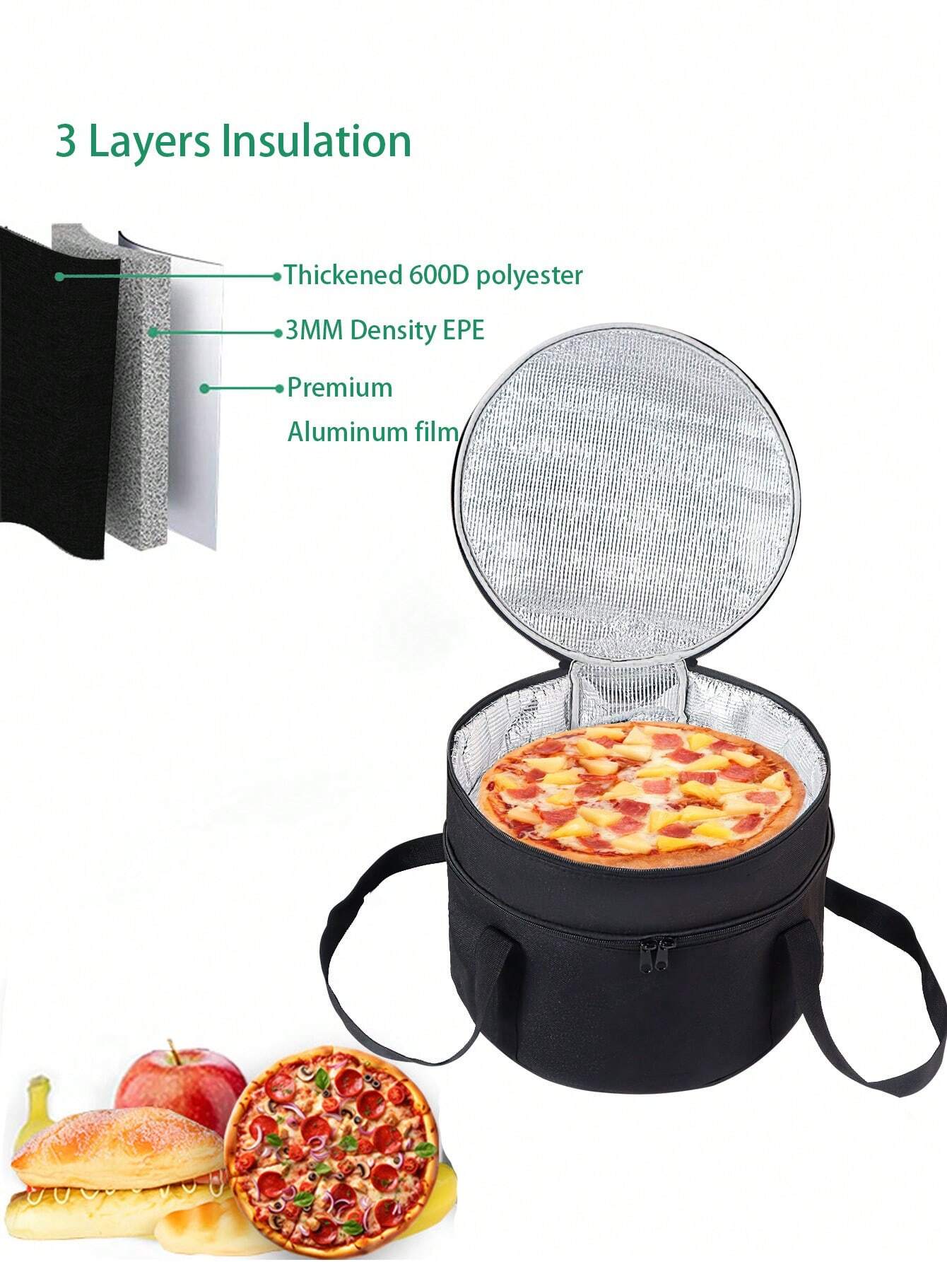 12.6 X 8.8inch Double Decker Insulated Pie Bags 2 Compartments ...