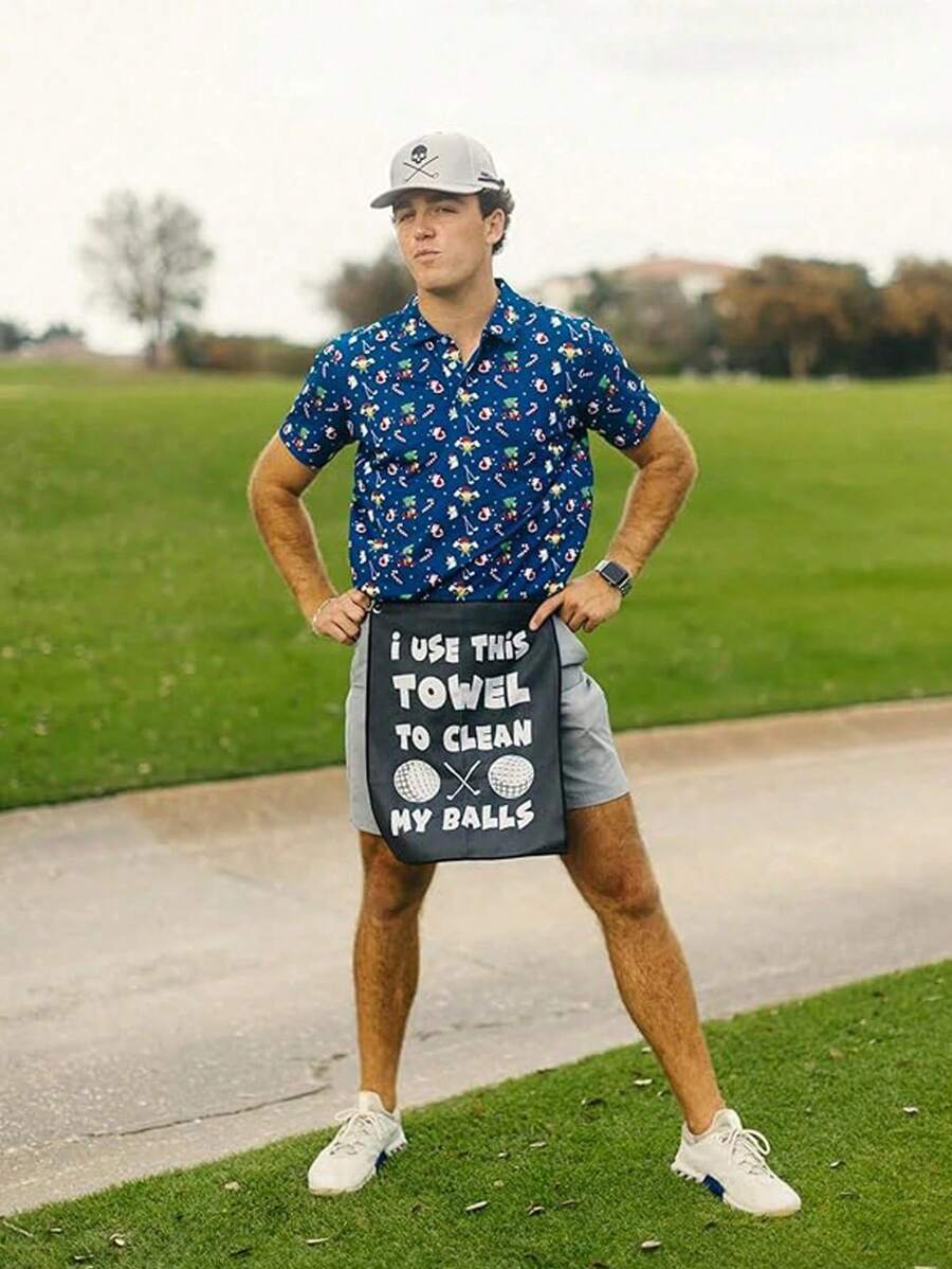 Golf Funny Golf Microfiber Golf Cleaning Cloths - Including Towel Clips ...