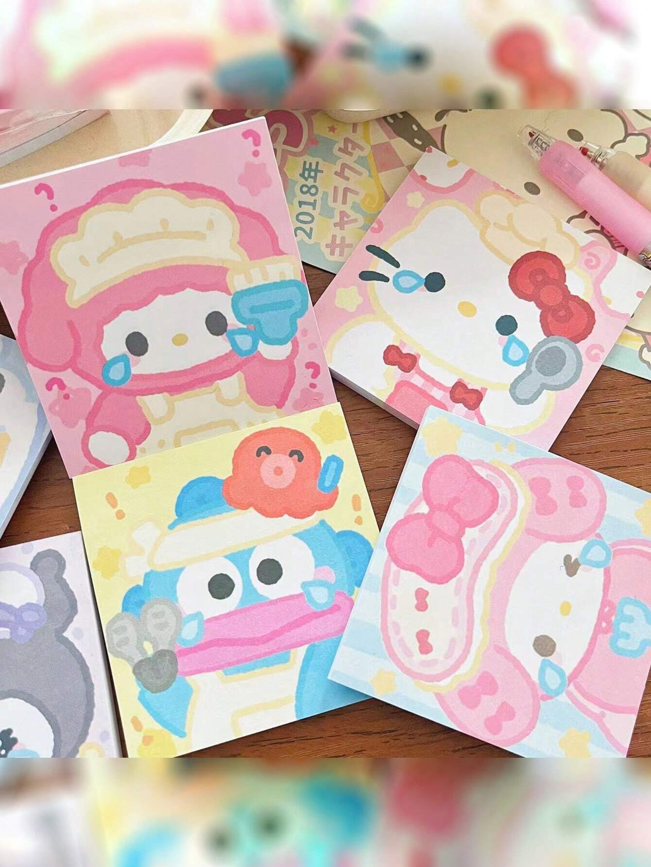 Sanrio Sanrio Cartoon Ins Aesthetic Sticky Notes, Cute For Students ...