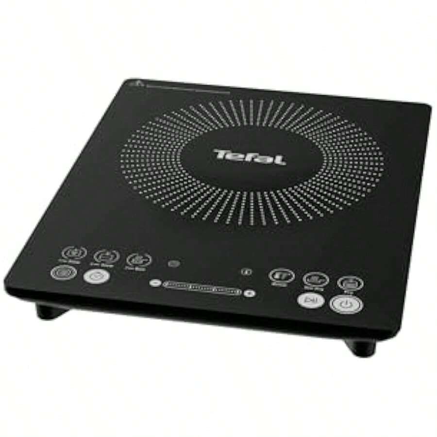 Tefal Slim Portable Induction Hob Compact 2100 W Power 6 Functions ...