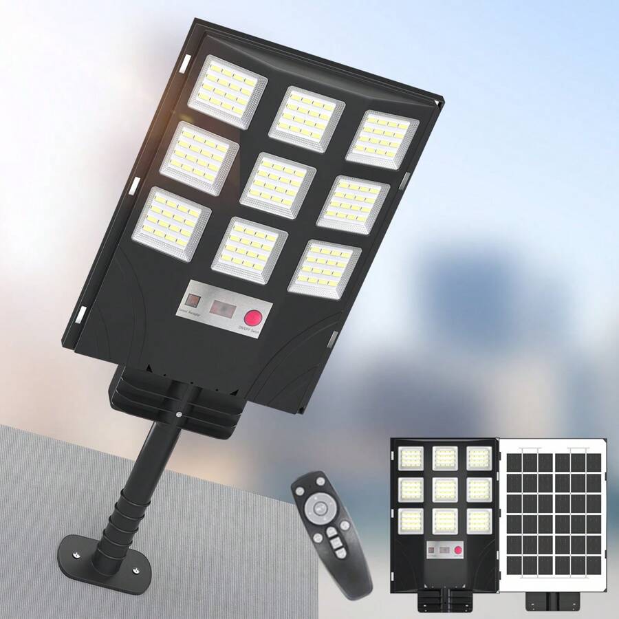 2000W Solar Street Lights Outdoor-2000K Dimmable Lights 200000Lm Solar ...