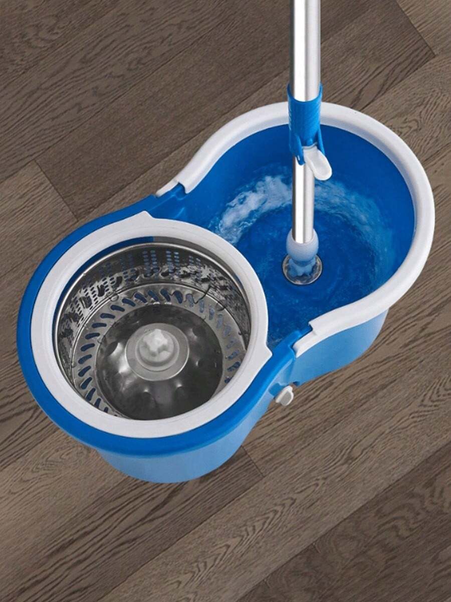 Dual-Drive Rotary Mop Set With Figure-Eight Basket And Double Head ...