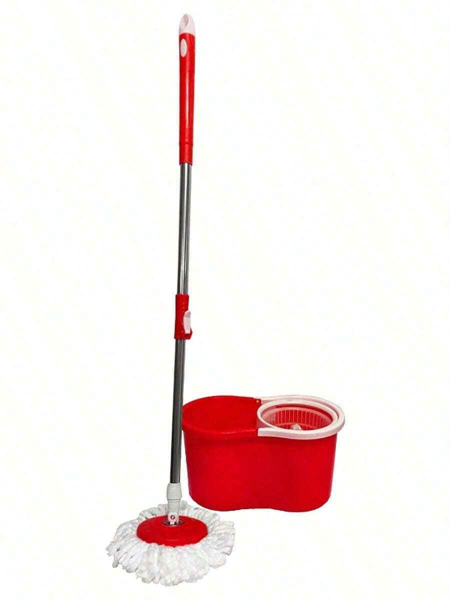 Dual-Drive Rotary Mop Set With Figure-Eight Basket And Double Head ...