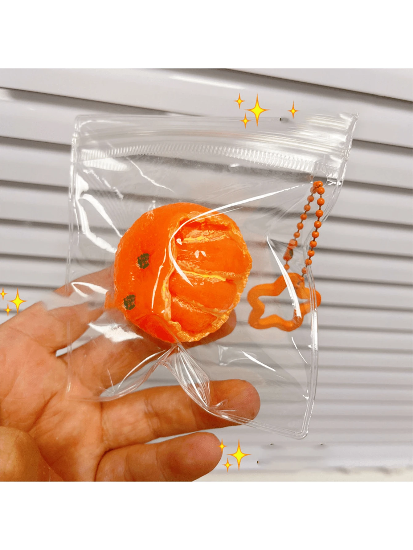 Squishable Soft Orange Peelable Stress Relief Toy Ball, With Slow ...