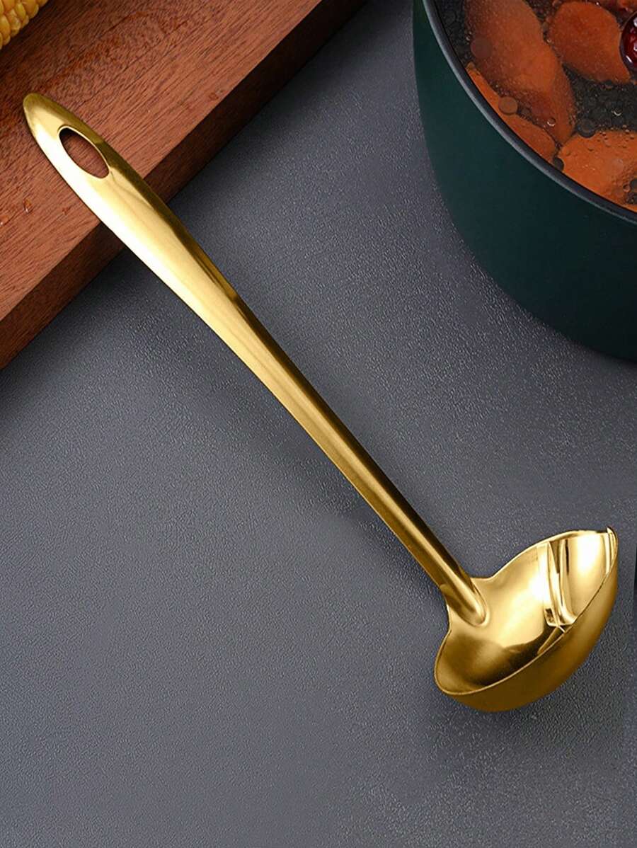 Stainless Steel Oil Strainer Spoon, Oil Soup Separating Spoon, Home ...