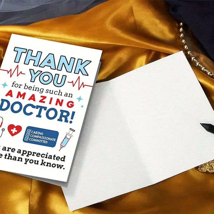 Doctor Appreciation Card With Envelope | Perfect For Medical ...