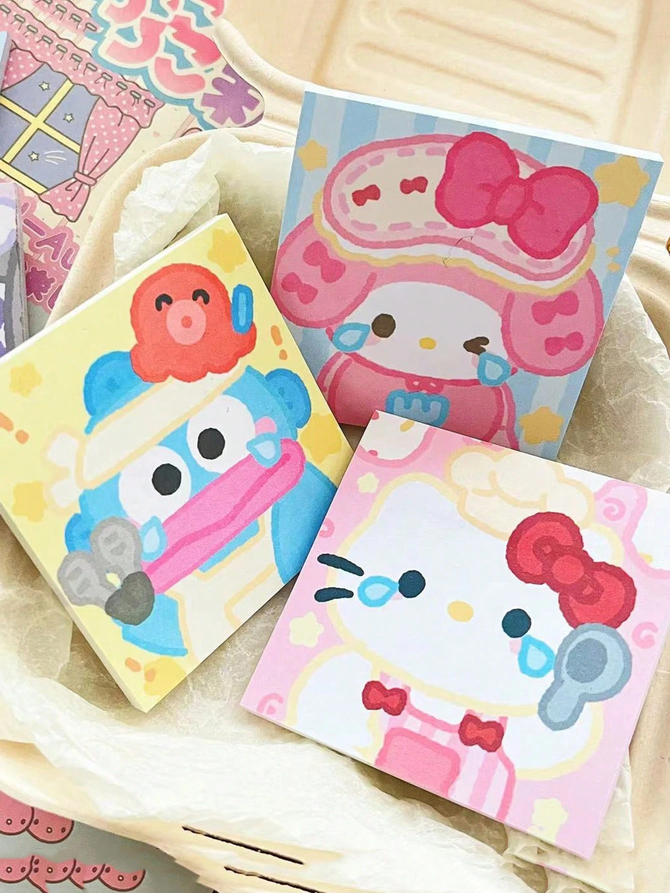 Sanrio Sanrio Cartoon Ins Aesthetic Sticky Notes, Cute For Students ...