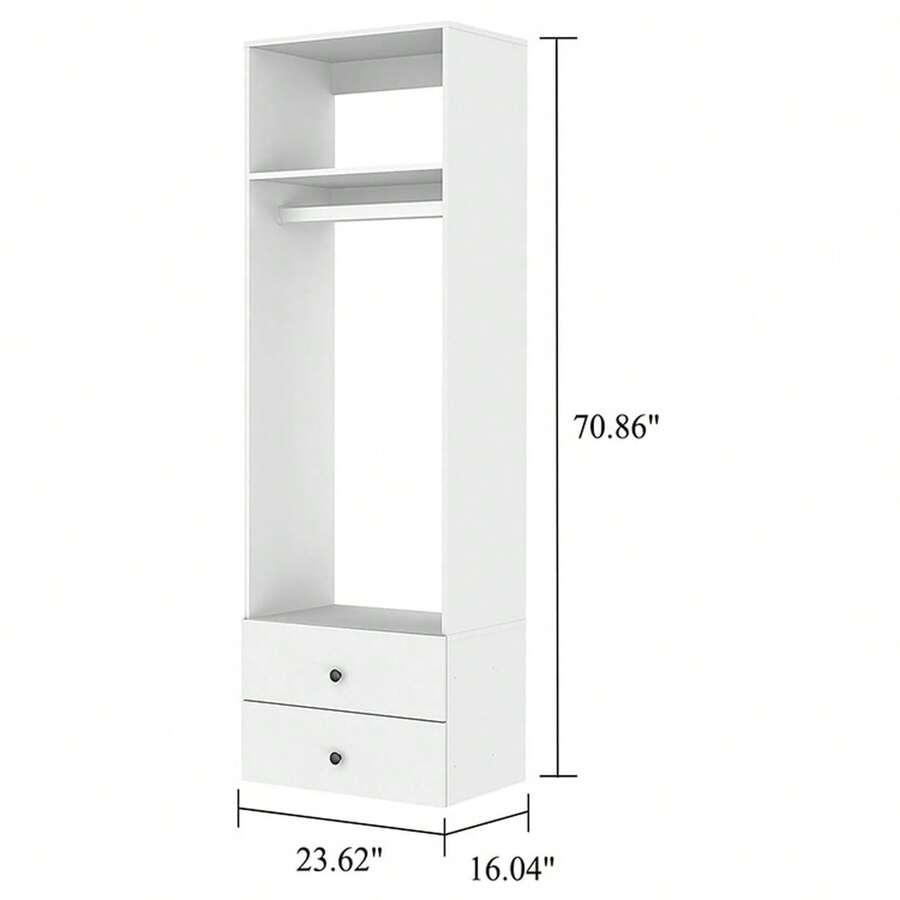 Livelylodge Closet Organizer System Modular: Modern Closet Shelves Wall ...