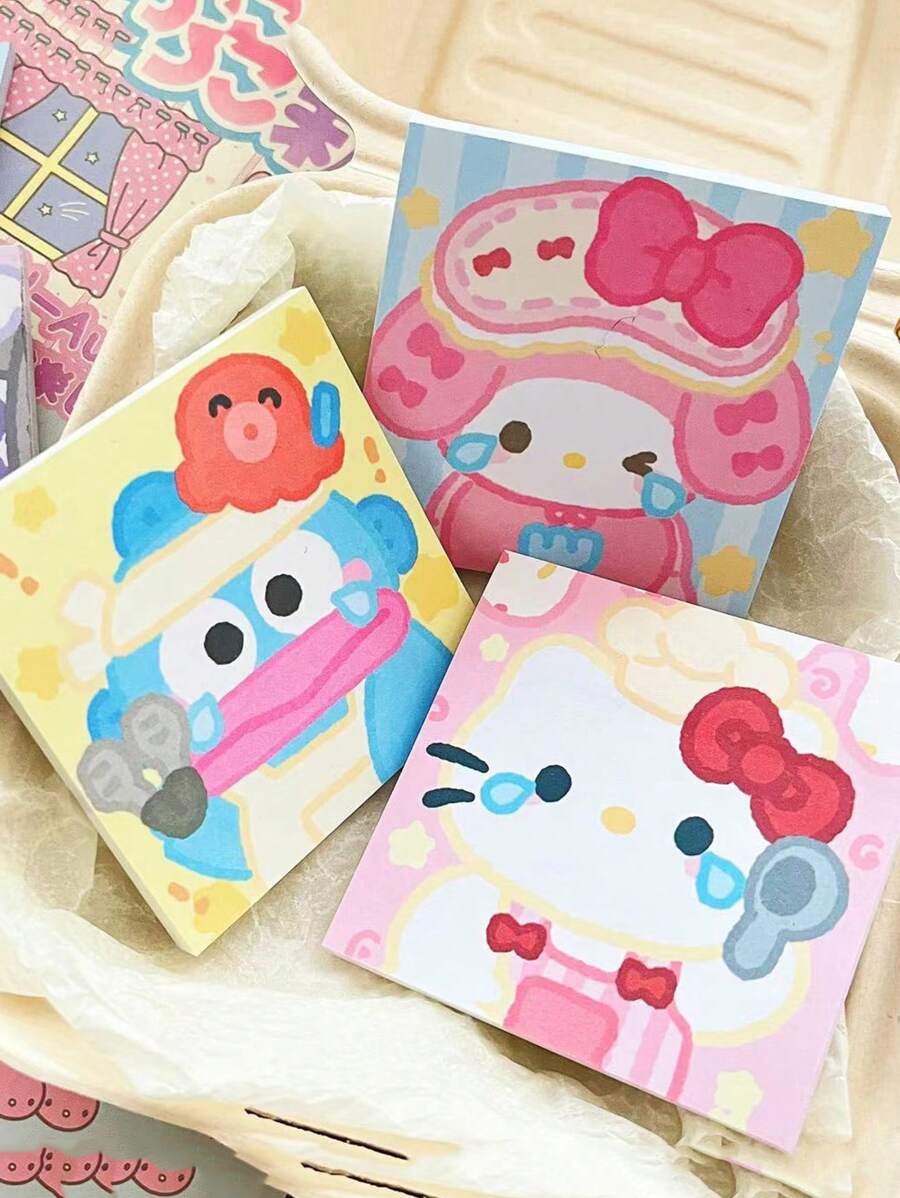 Sanrio Sanrio Cartoon Ins Aesthetic Sticky Notes, Cute For Students ...