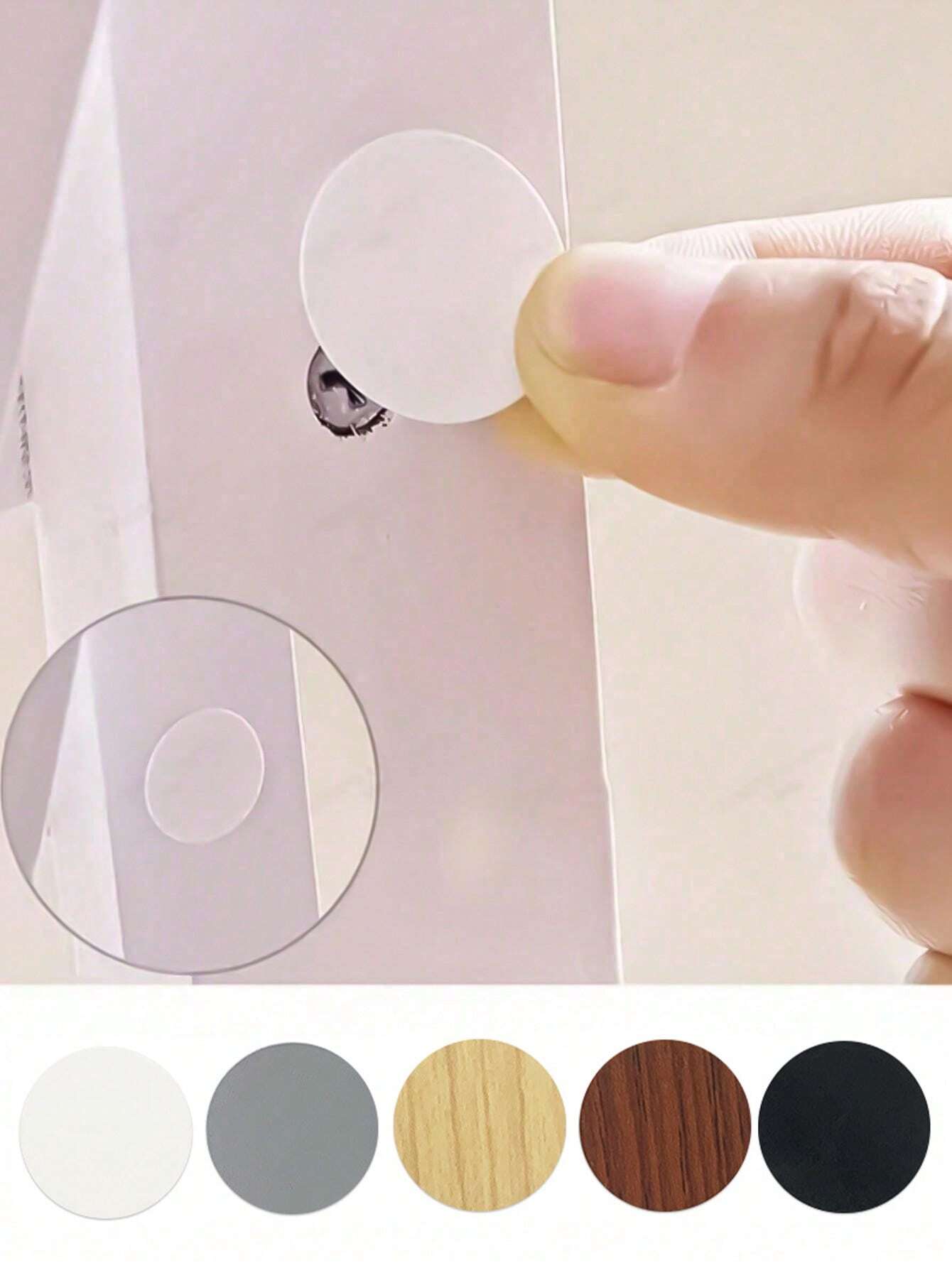 54pcs Furniture Screw Hole Self-Adhesive Seal Sticker Dust Hole ...