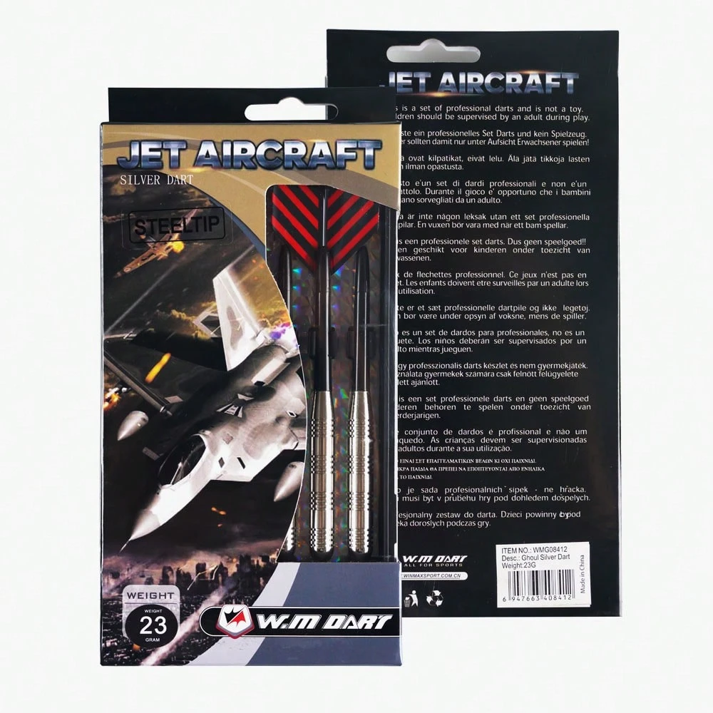 WIN.MAX 23g Stahlspitzen Dart Set, professionelle Wettkampftraining Messing Dart Barrel ...