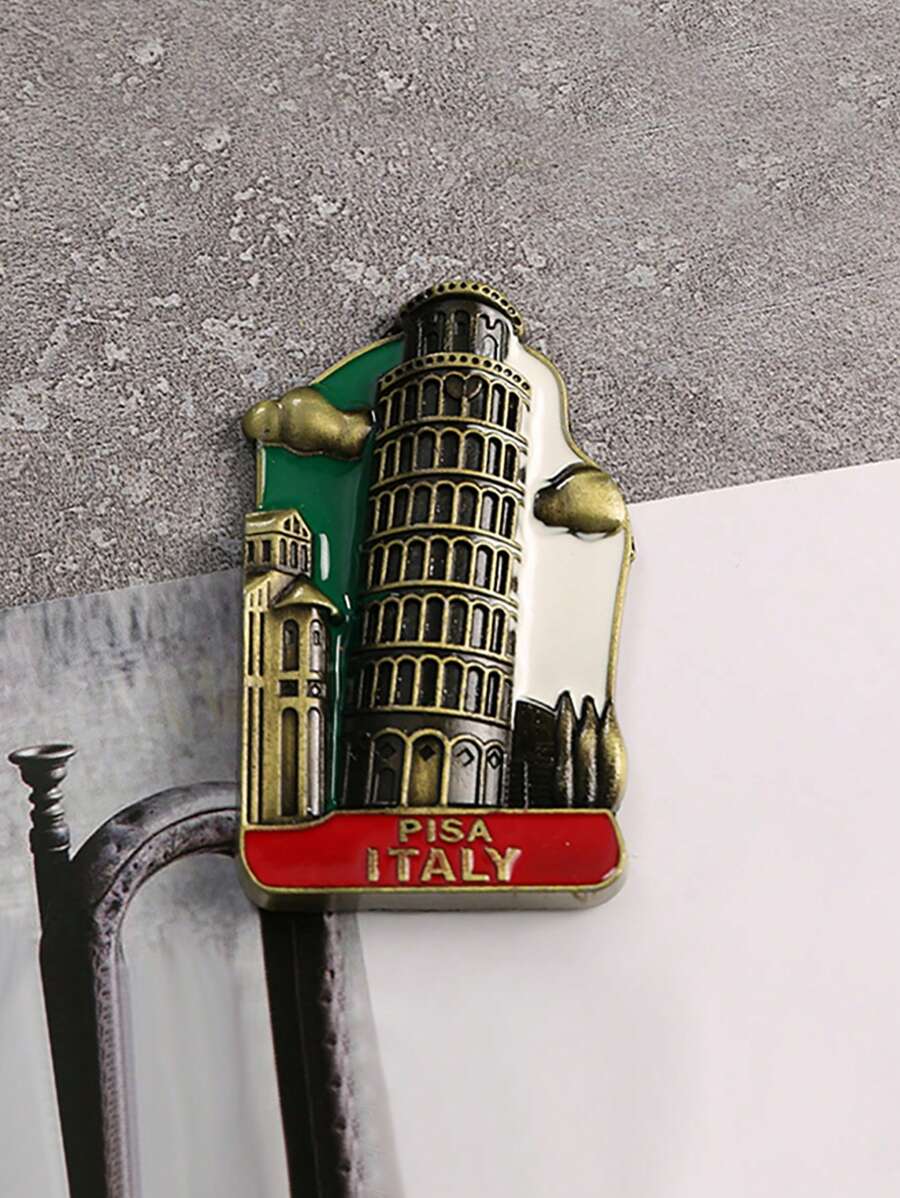 1pc City Building Pattern Fridge Magnet, Creative Scenic Landmark ...