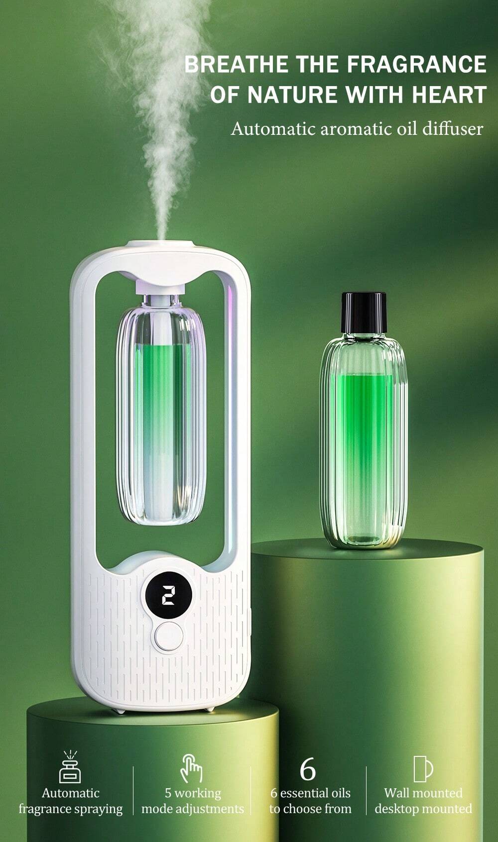 Automatic Scent Diffuser For Home, Indoor Persistent Room Fragrance ...