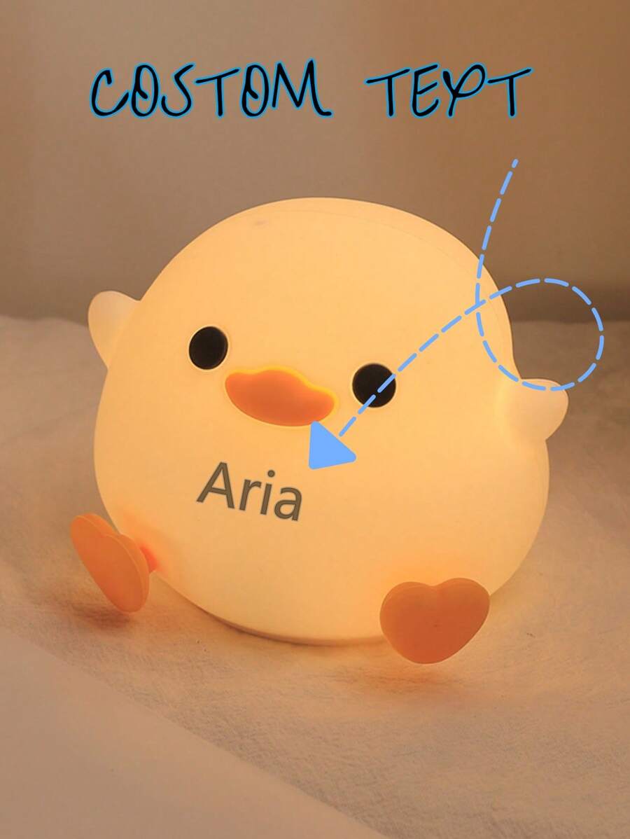 Custom Plush Duck Nightlight, High-End Bedroom Sleep Rechargeable ...