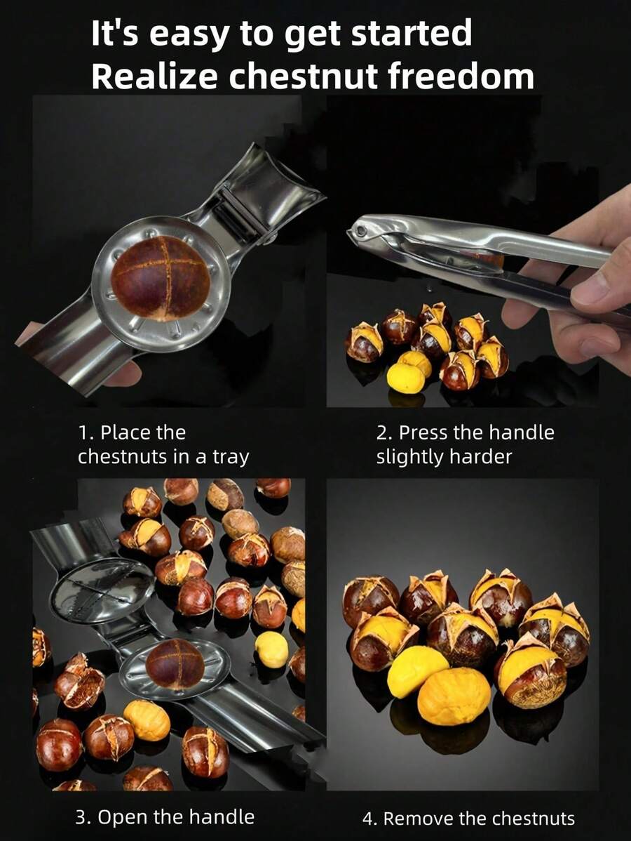 Thick Stainless Steel Chestnut Openers, Cross-Shaped Chestnut Cracking ...