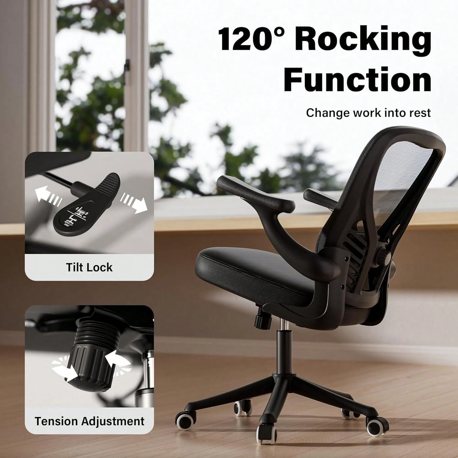 Computer Desk Chair, Ergonomic Office Desk Chairs With Mesh Back ...