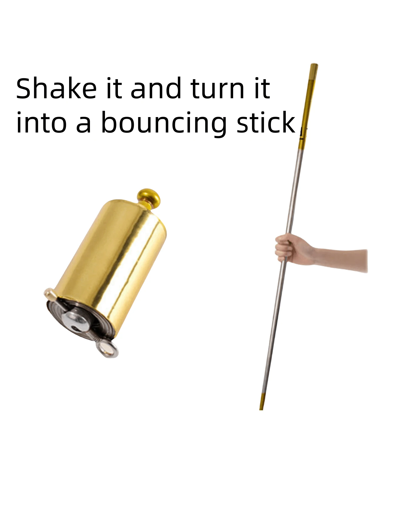 Instant Expandable Elastic Rod Metal Magic Wand Transforming Into Magic ...