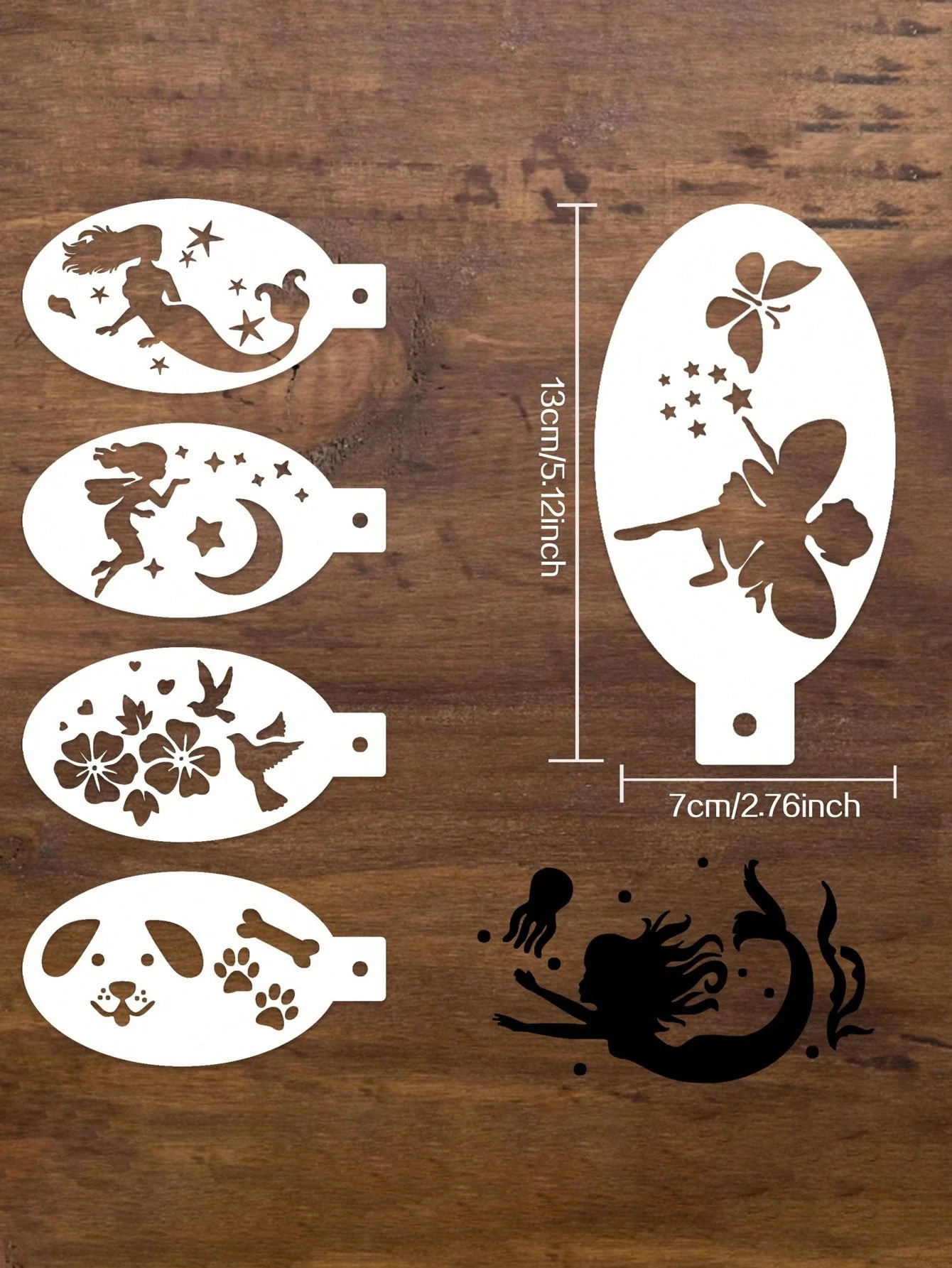 16 Face Painting Hollow DIY Patterns Copying Graffiti Auxiliary Tools ...