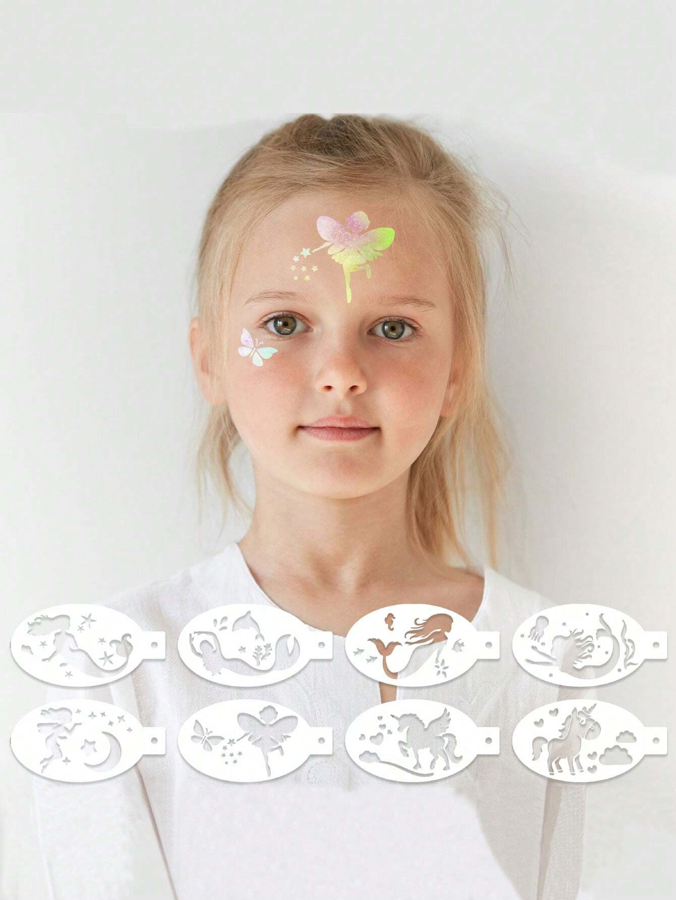 16 Face Painting Hollow DIY Patterns Copying Graffiti Auxiliary Tools ...