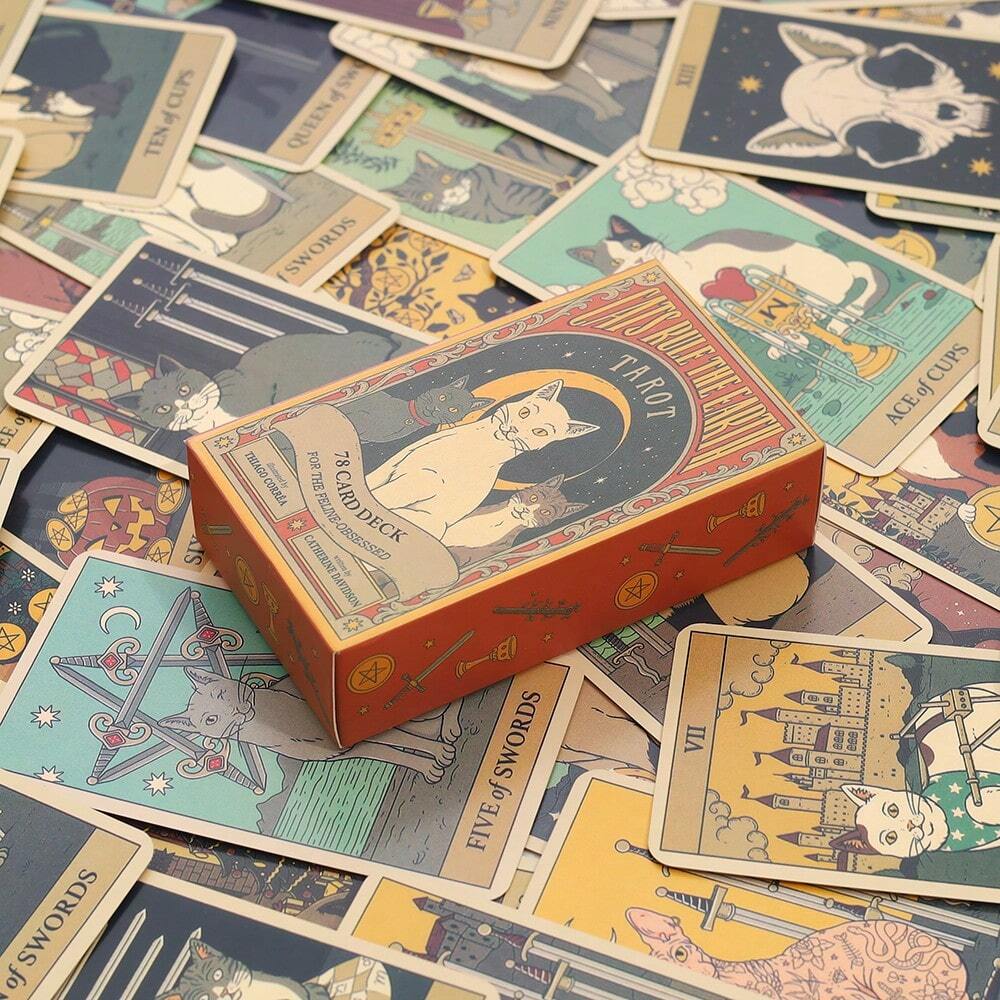 CATS RULE THE EARTH Tarot: A Deck Of Tarot Cards Featuring Adorable ...