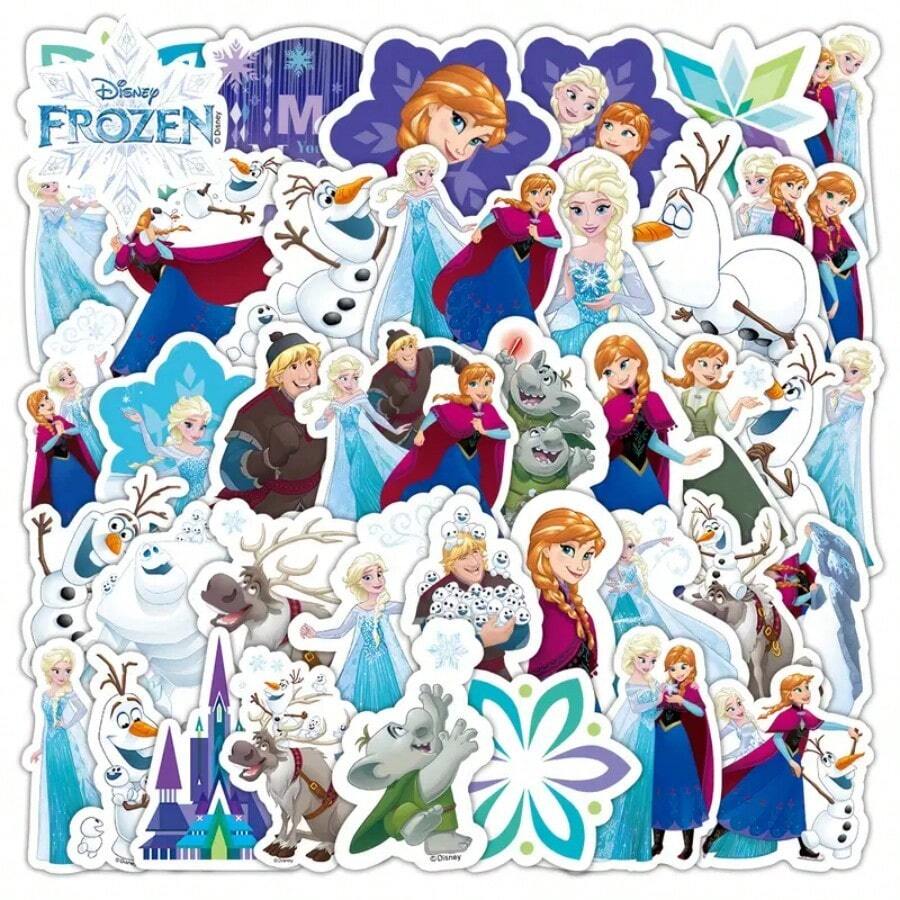 Disney 50pcs Disney Frozen Stickers Elsa Princess For Mobile Phone ...