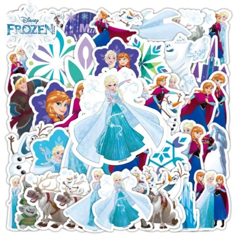 Disney 50pcs Disney Frozen Stickers Elsa Princess For Mobile Phone ...