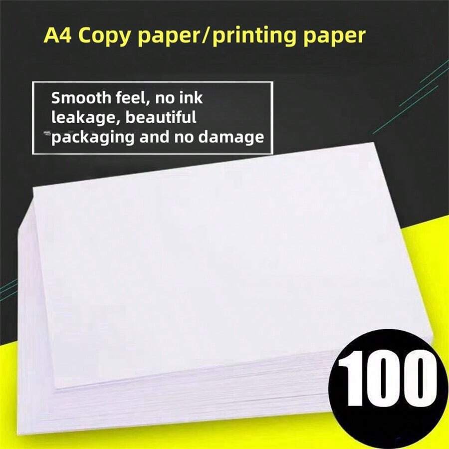 A4 Copy Paper, 70gsm 80gsm, 100 Sheets Double-Sided Anti-Static ...