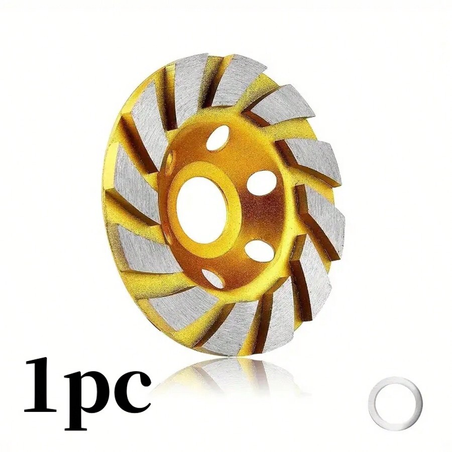 1/2/3pcs 4-Inch Thick Rhinestone Bowl Grinder Discs, For Stone, Cement ...